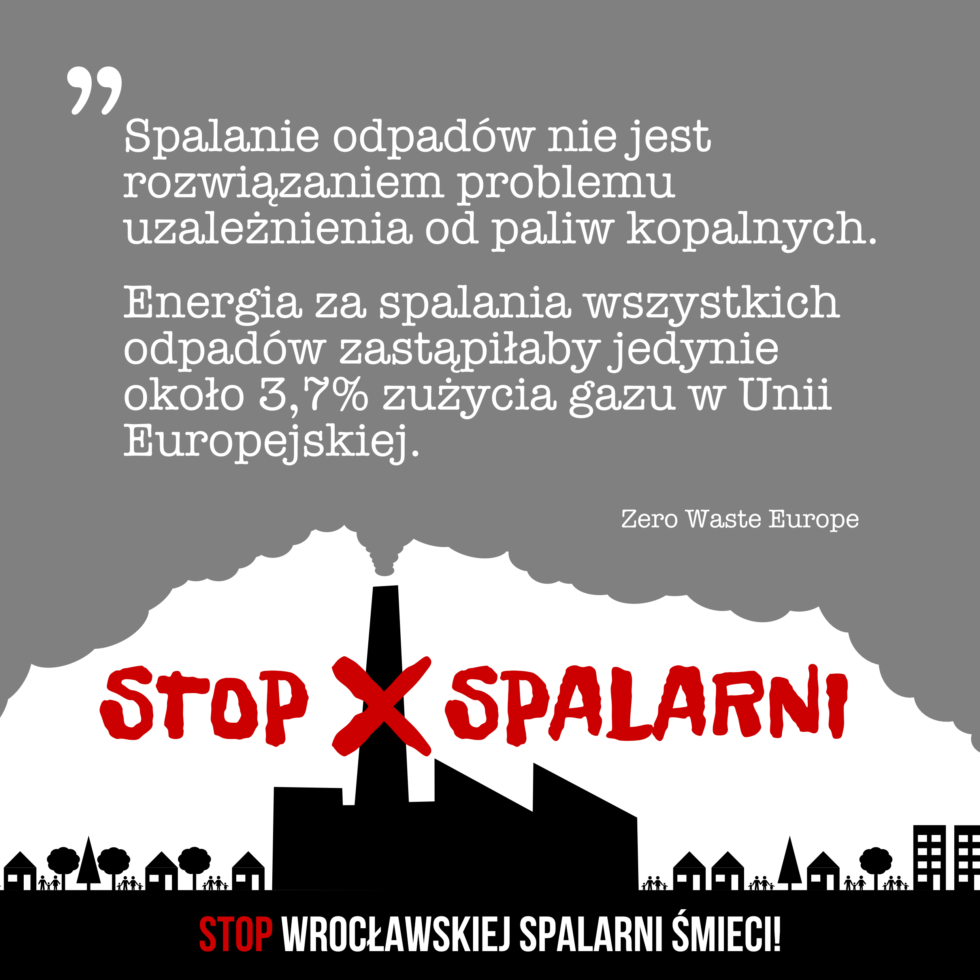 Spalanie odpadów NIE JEST rozwiązaniem problemu uzależnienia od paliw ...